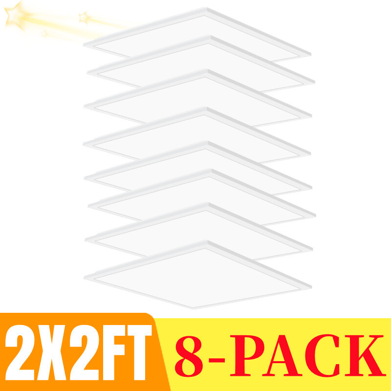 2x2 FT LED Flat Panel Troffer Light, 45W 5800LM Drop Ceiling Light ...