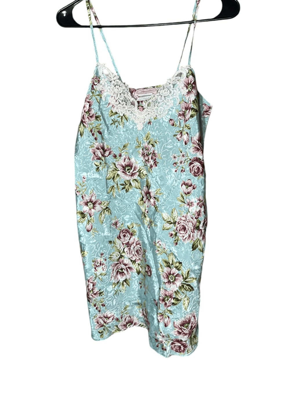 Vintage Angelique 80s 90s Jacquard Print Slip dress L… - Gem