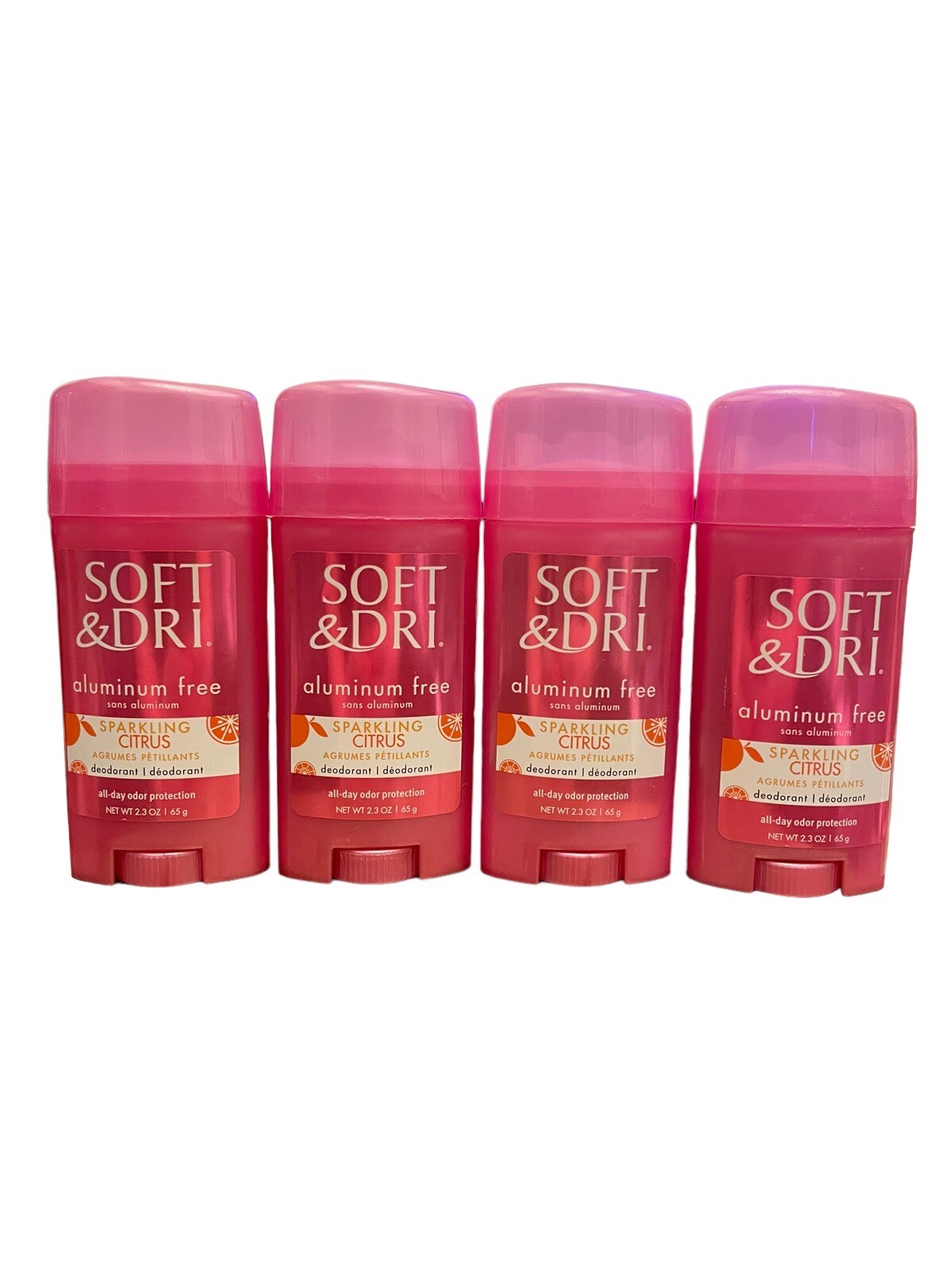 4 Pack - Soft & Dri Sparkling Citrus Aluminum Free Deodorant, 2.3 oz ...
