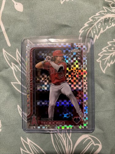 2025 Topps Chrome 198 Bryce Teodosio Rc X Fractor Ebay