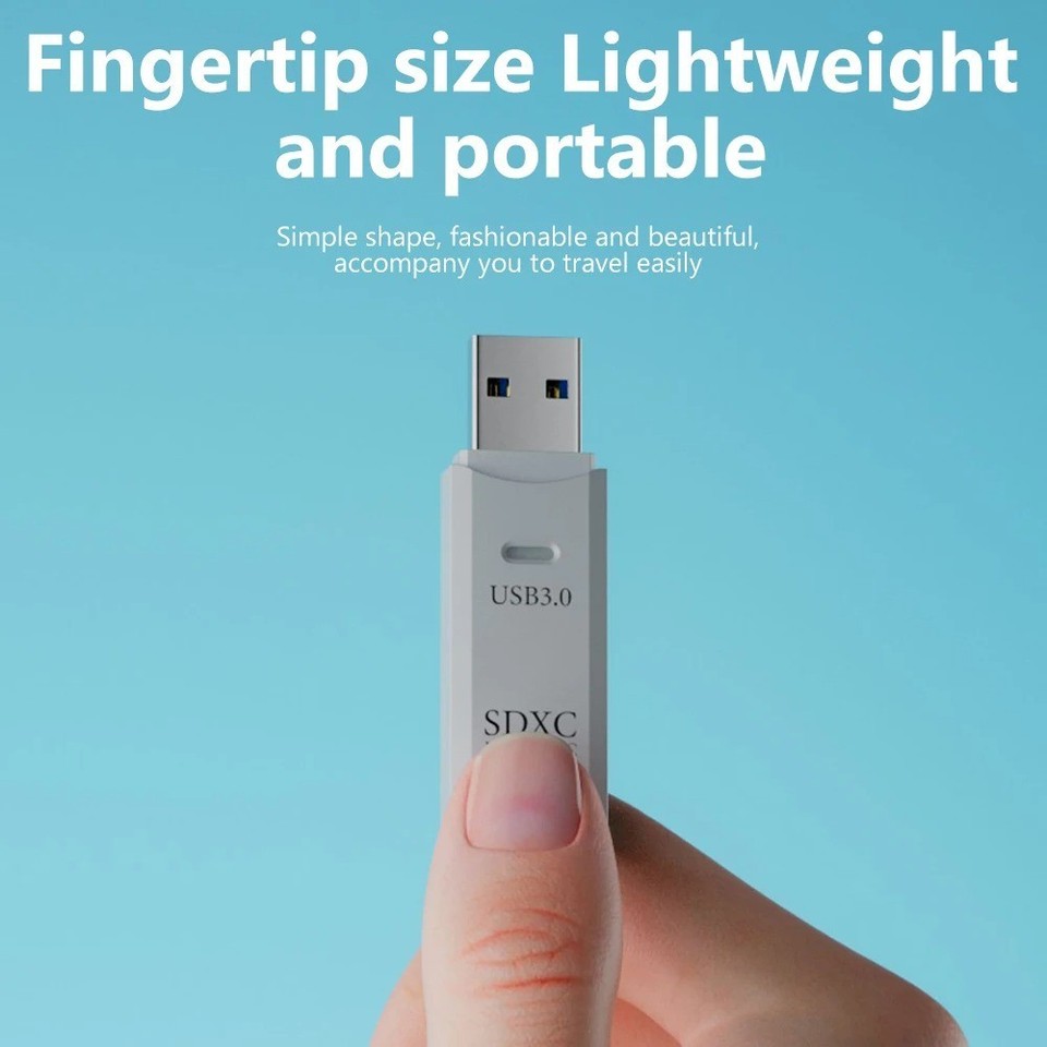 2PCS USB 3.0 Card Reader Micro SD TF Memory Adapter Flash Drive for ...