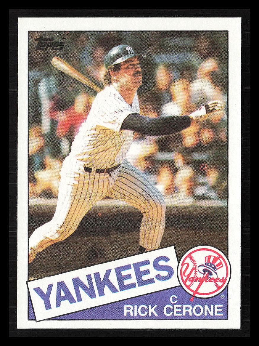 Rick Cerone 1985 Topps #429 New York Yankees | eBay