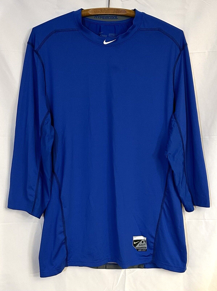 Nike Mens Pro Combat Hypercool Baseball 34 Sleeve Shirt