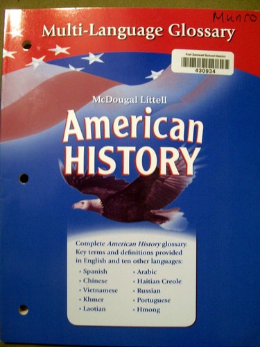 McDougal Littell American History : Multi-Language Glossary (Softcover ...