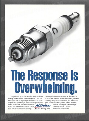 AC Delco Spark Plugs 1997 Trade Print Magazine Ad Automotive ADVERT | eBay