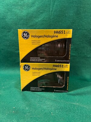 4" x 6" Rectangular HALOGEN HEADLIGHT GE BRAND #H4651 NOS | eBay