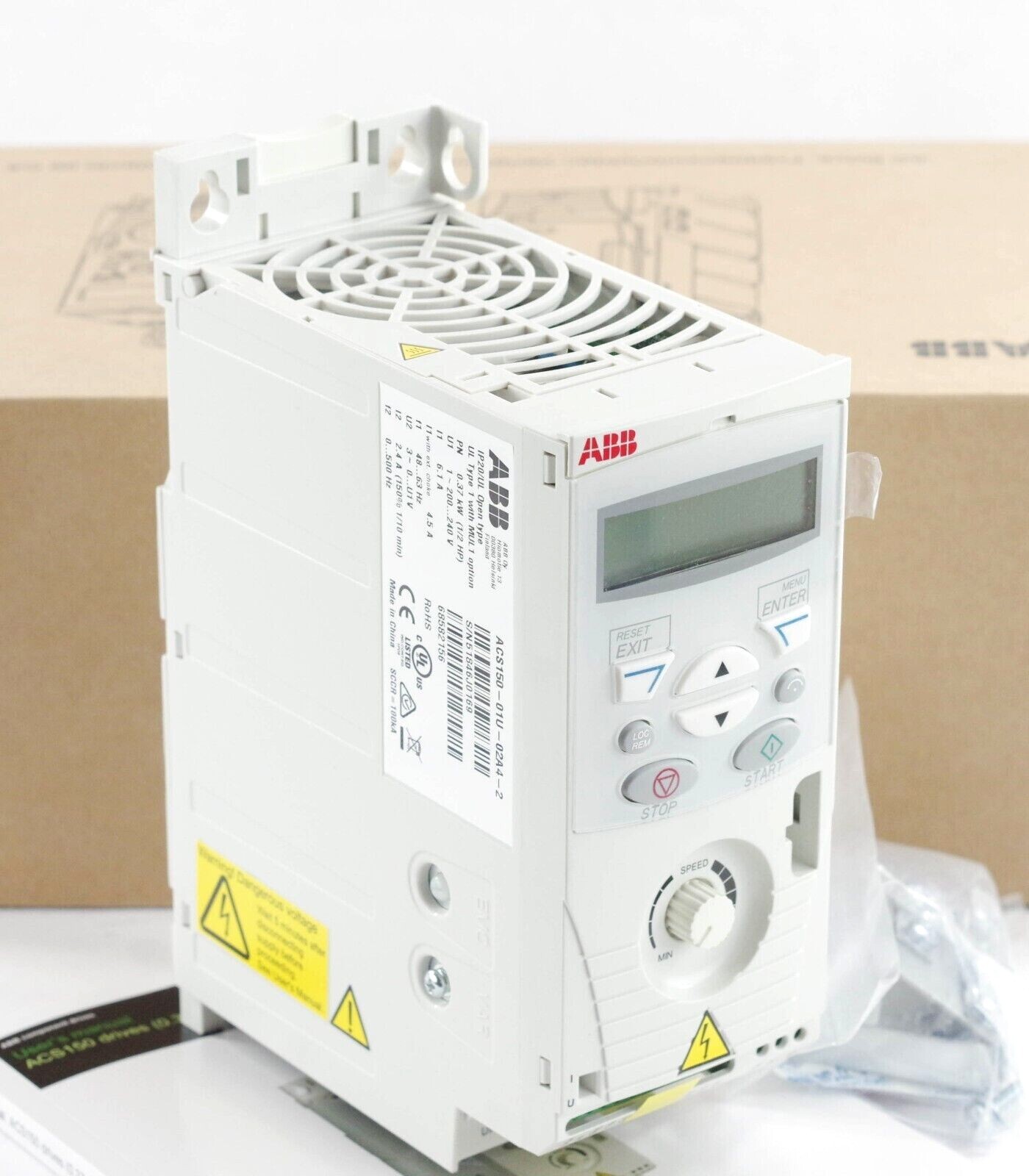 ABB ACS150-01U-02A4-2 Micro Drive 240 VAC 2.4A 0.5hp ACS150 Series | eBay