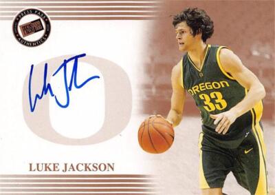 Luke Jackson autographed Basketball Card Oregon Ducks 2004 Press Pass ...