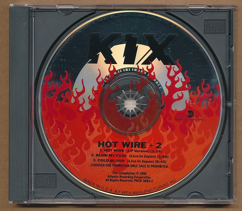 Kix - Hot Wire + 2 live tracks ULTRA RARE promo radio only CD single ...