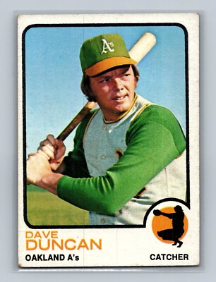 1973 Topps #337 Dave Duncan Oakland Athletics Baseball Card | eBay