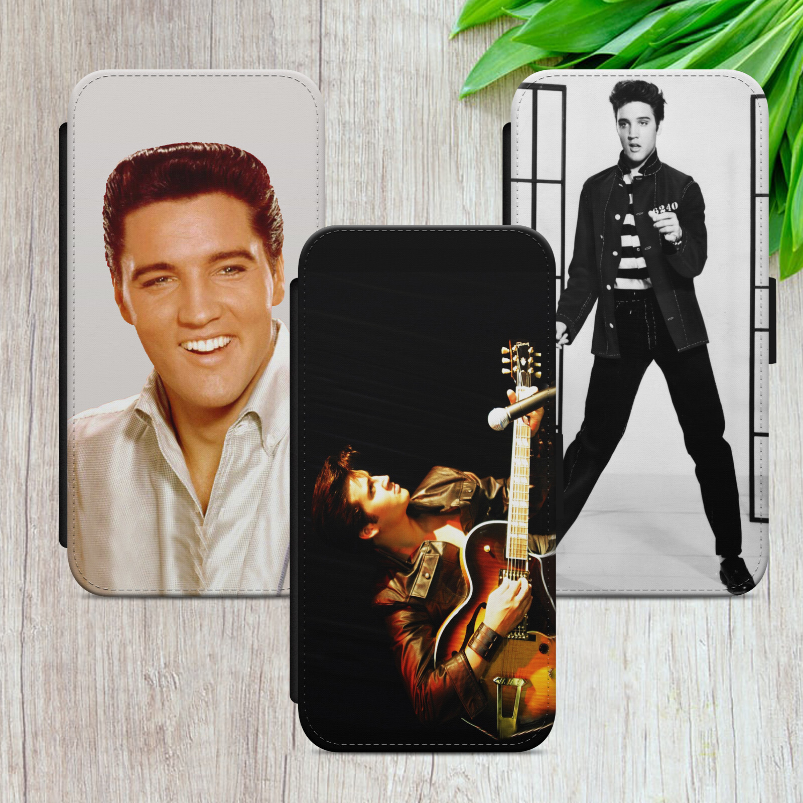 ELVIS PRESLEY FLIP CASE FOR IPHONE SAMSUNG HUAWEI ROCK GIFT WALLET ...