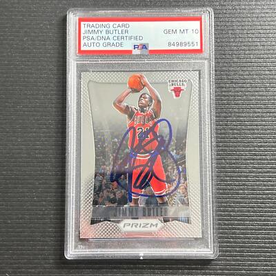 2012 Panini Prizm #205 Jimmy Butler Signed Rookie Card Auto Grade 10 ...