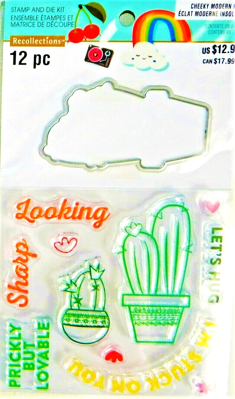 Cactus Clear Stamp and Die Set by Recollections 535931 NEW! | eBay