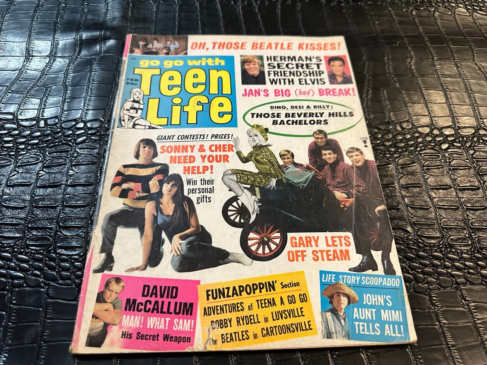 FEBRUARY 1966 GO GO WITH TEEN LIFE magazine BEATLES - SONNY CHER ...