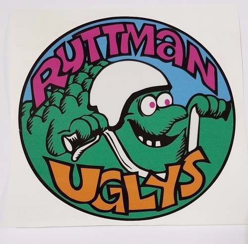 Vintage Minibike RUTTMAN UGLY 4" Chain Guard Decal Mini Bike 75002 ...