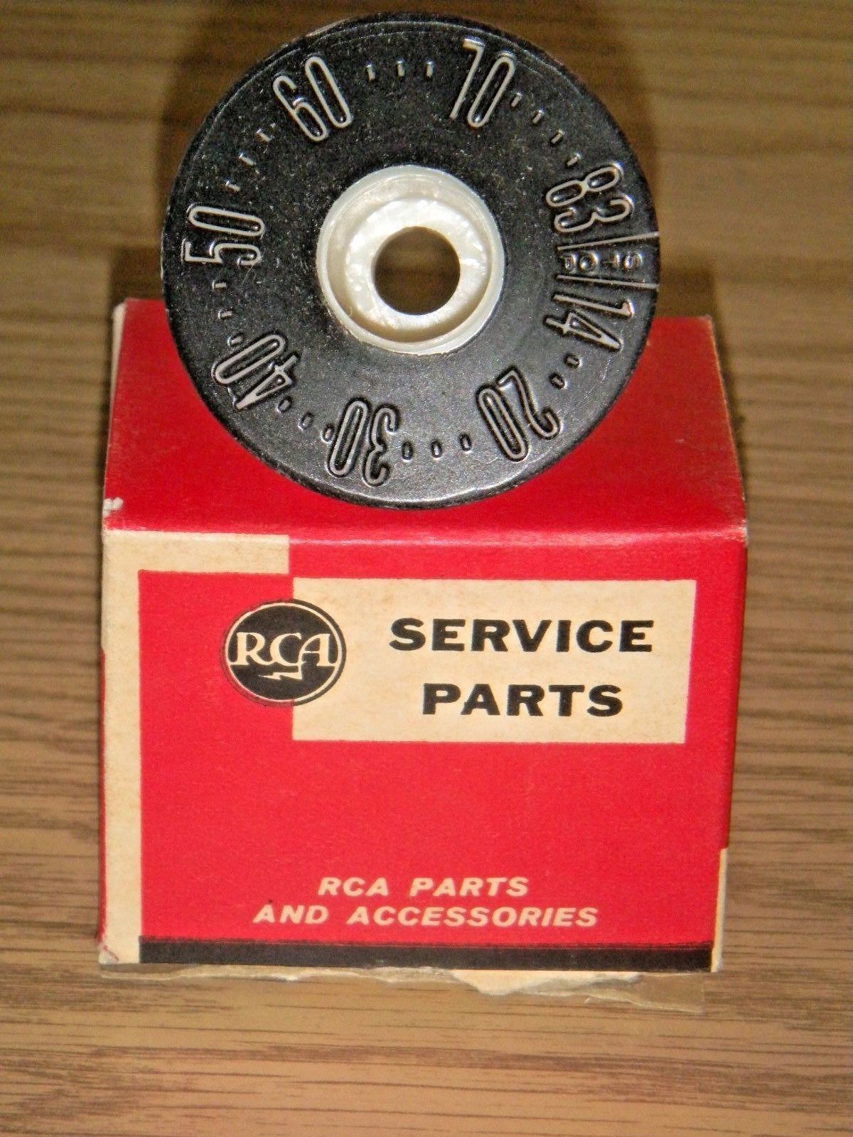 RARE Vintage RCA 112575 TV CHANNEL SELECTOR DIAL KNOB UHF Genuine Repl ...