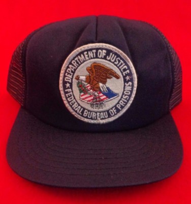 Vintage Department of Justice Federal Bureau of Prisons Trucker Mesh ...