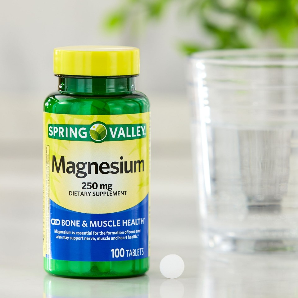 Spring Valley Magnesium Bone & Muscle Health Dietary Tablets 250mg ...