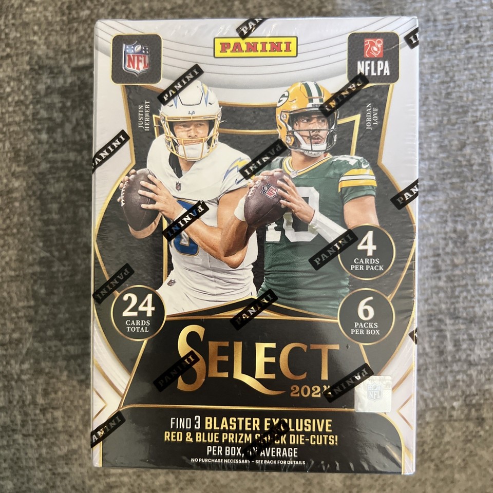 NEW! 2024 Panini SELECT NFL Football Trading Card BLASTER Box (Lot of 2 ...