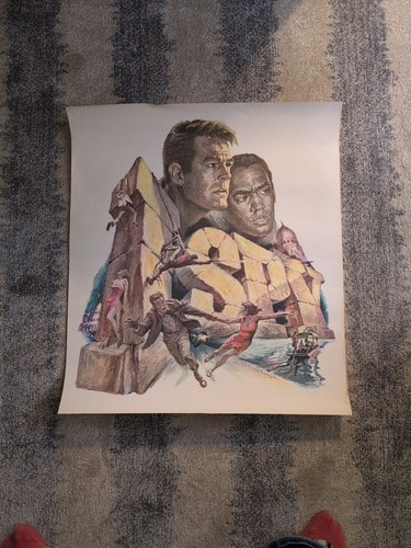 I SPY TV SHOW 1966 ORIGINAL 24x21 NBC PROMOTIONAL POSTER! GUSTAV ...