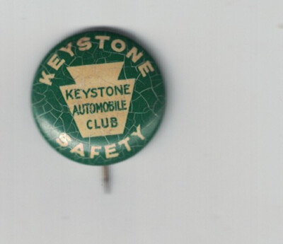 Keystone Automobile Club. Keystone Safety. Pinback Pin Badge Button | eBay