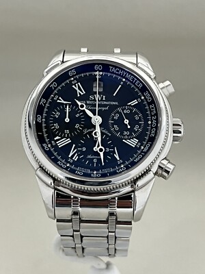 SWI SWISS WATCH INTERNATIONAL STAINLESS STEEL MEN'S CHRONOGRAPH LIMITED ...