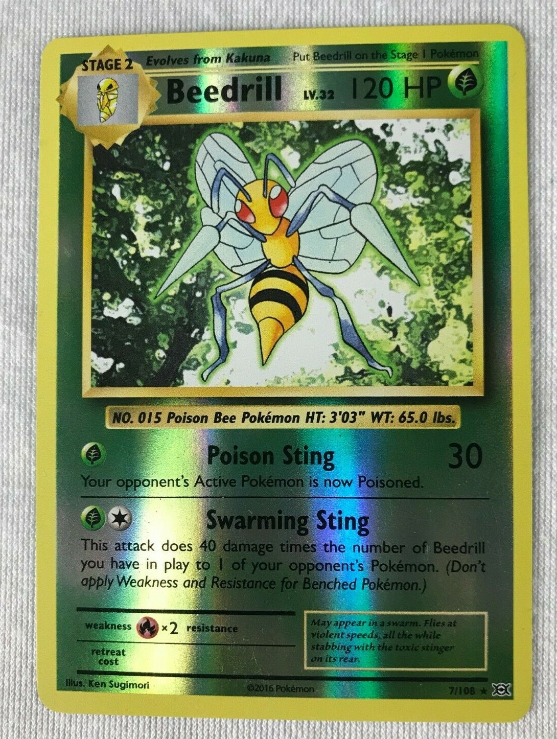 Beedrill Pokemon Card