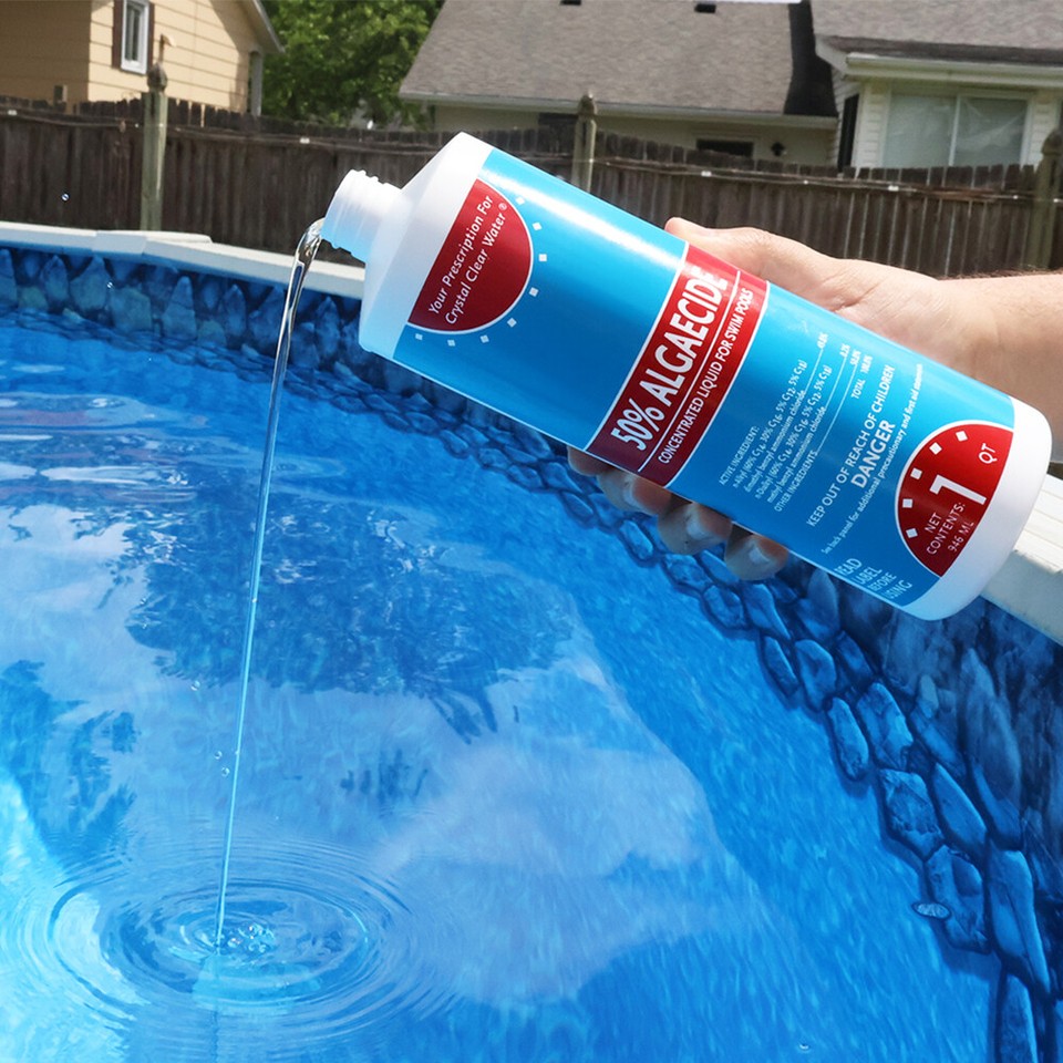 Algaecide 50 Plus Prevent Algae Swimming Pool Chemical - 32 oz (Choose ...