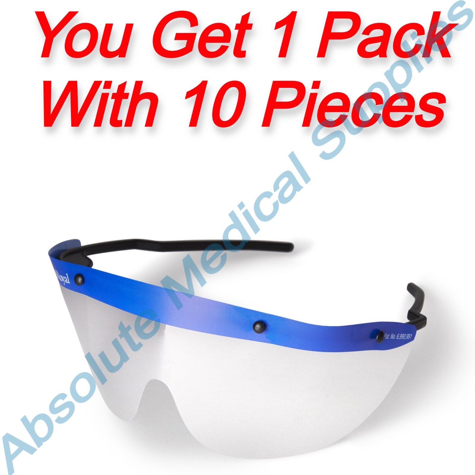 *10-Pieces* DeRoyal SPEyes Eye ShieldZ Protective Glasses Assembled ...