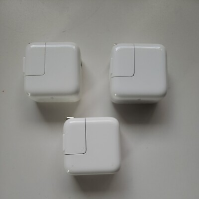 LOT OF 3 Apple 12W Single USB Wall Charger Power Adapter A1401 | eBay