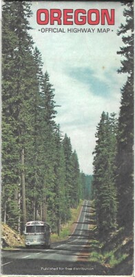 1978 OREGON Official State Highway Map Eugene Portland Deschutes ...