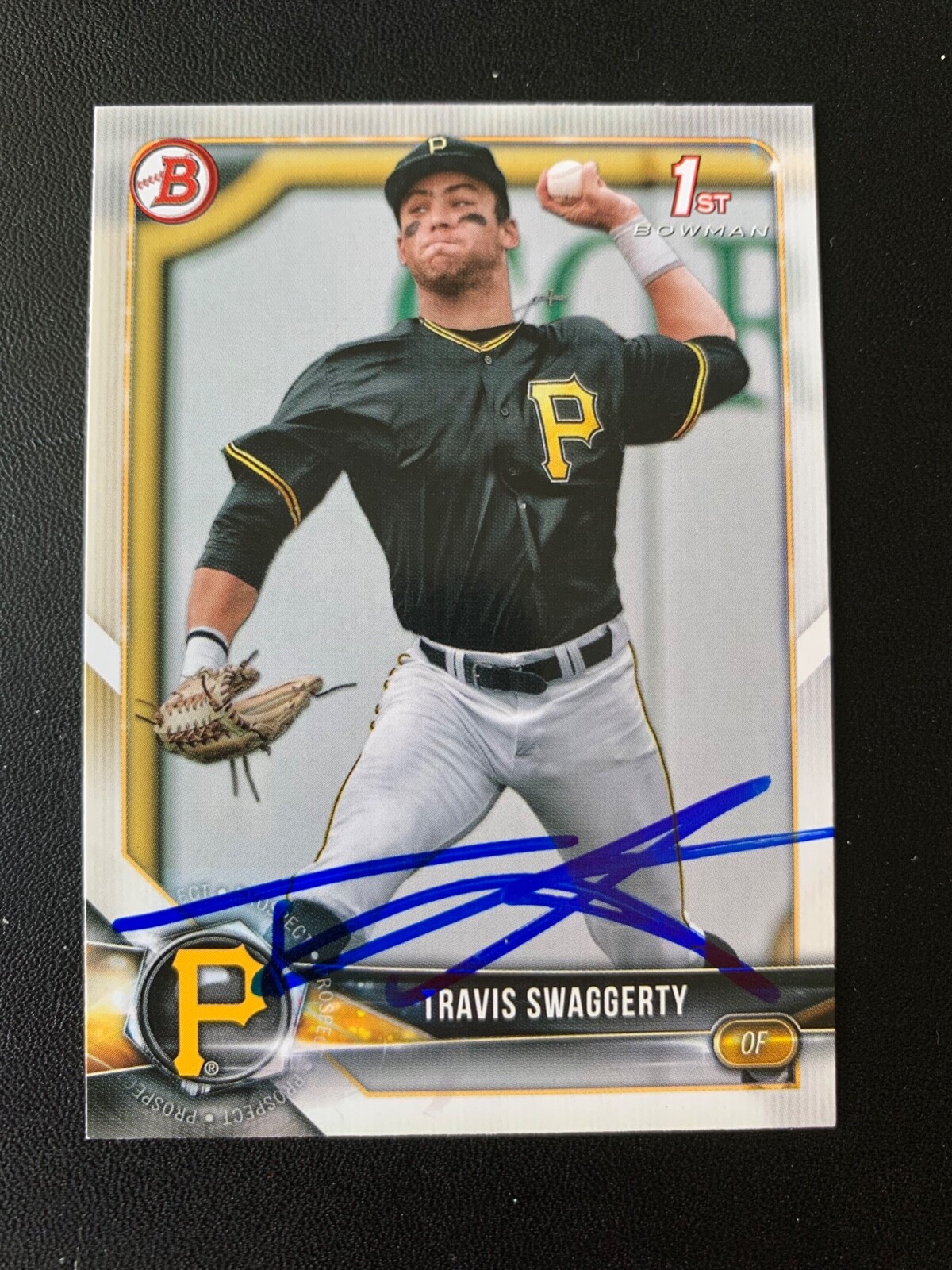 Travis Swaggerty Signed 2018 Bowman Draft Card Pittsburgh Pirates ...