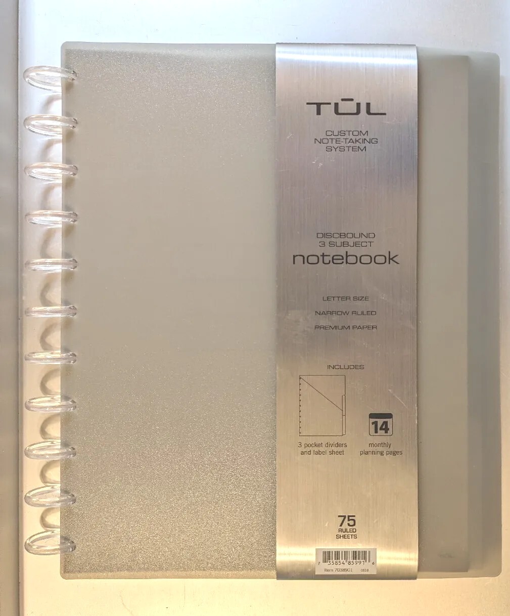 TUL® Custom Note-Taking System Discbound Student Notebook 3 Subject 75 ...