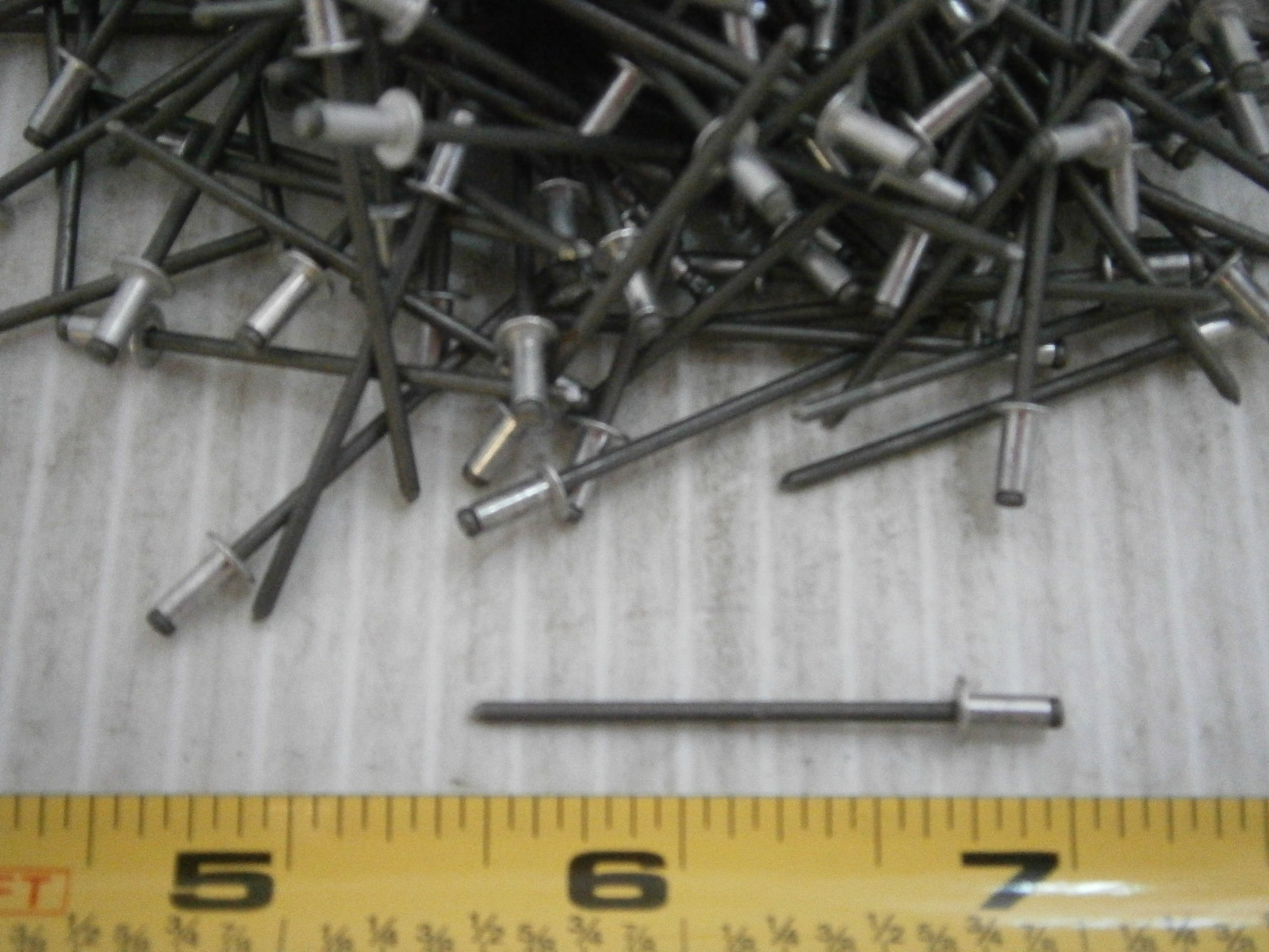 POP Rivet AD32BS 3/32" x .255 Dome Head Aluminum/Steel lot of 100 #45 ...