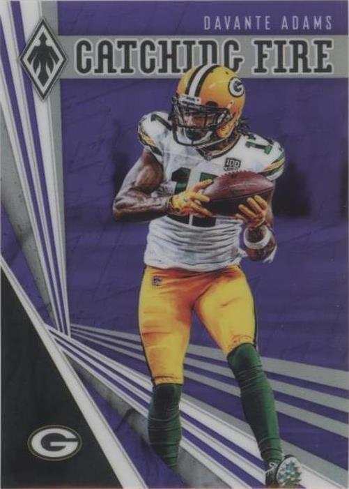2019 Panini Phoenix - Catching Fire Davante Adams #20 Purple /149 for ...