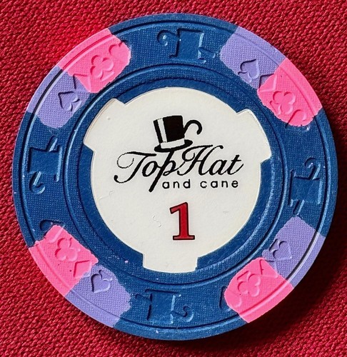 Paulson World Top Hat & Cane WTHC Poker Chips - Qty 60 x 1 (T1 face ...