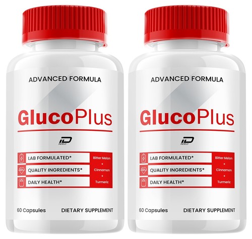 (2 Pack) GlucoPlus Capsules – Gluco Plus All Natural Glycogen Support ...