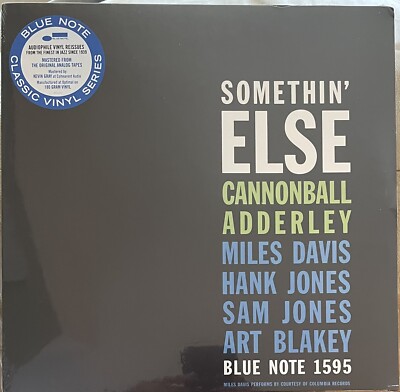 CANNONBALL ADDERLEY Somethin' Else LP Miles Davis Art Blakey Sam Jones ...
