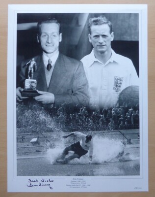 Sir Tom Finney Signed Ltd Ed 16x12 England & Preston Montage Photograph ...