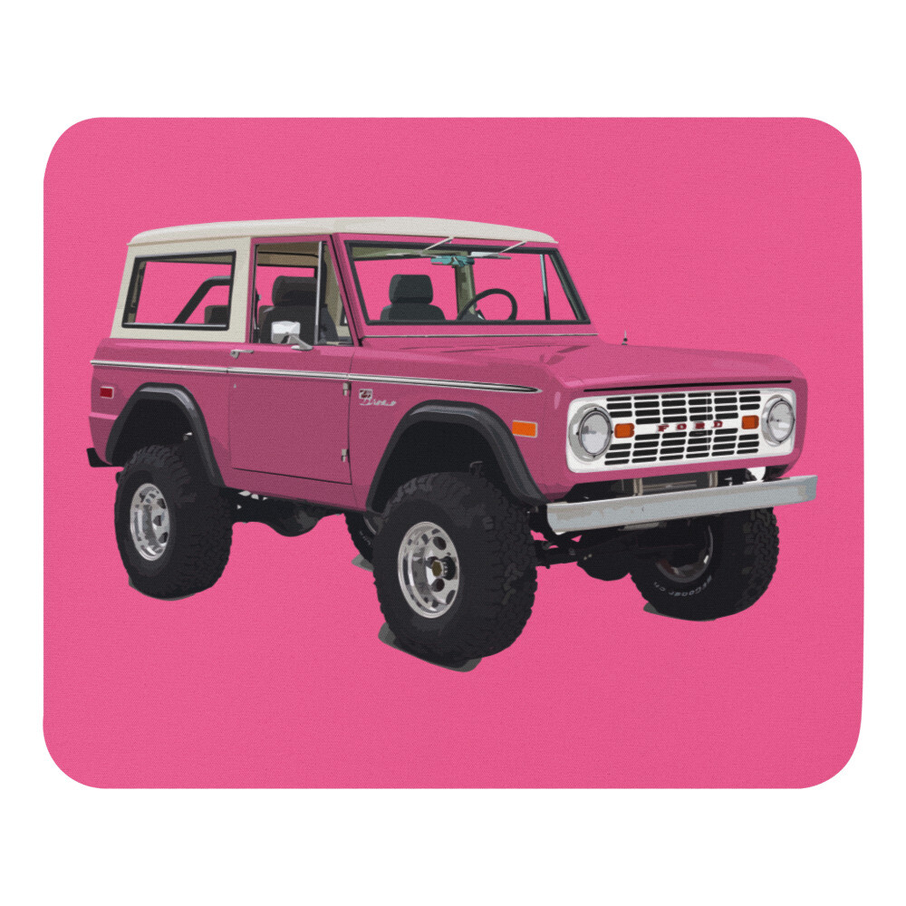 Pink Ford Bronco Mouse pad | eBay