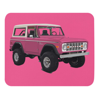 Pink Ford Bronco Mouse pad | eBay