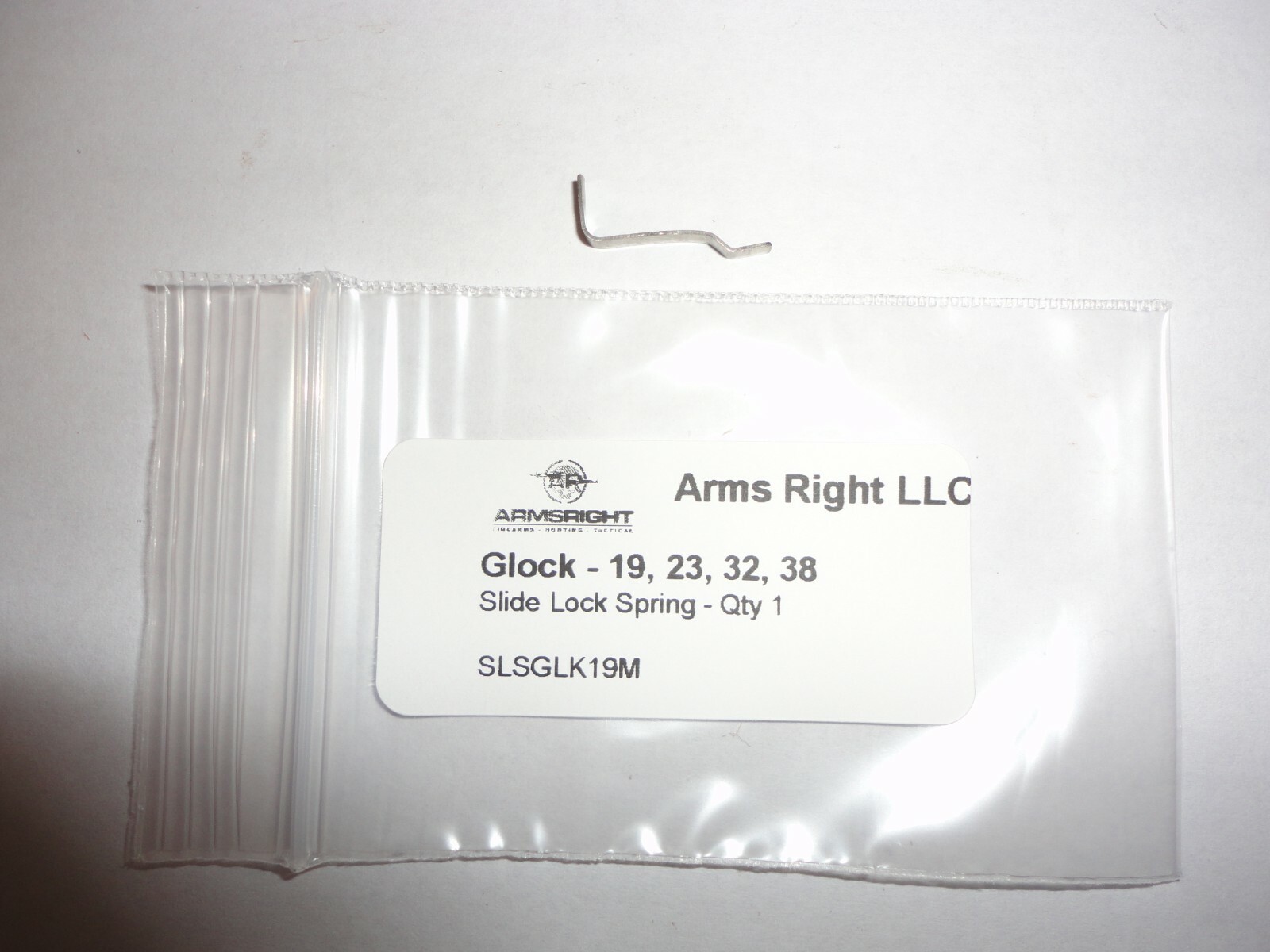 Glock 19, 23, 32, 38 Slide Lock Spring - New Factory OEM - Slide Parts ...