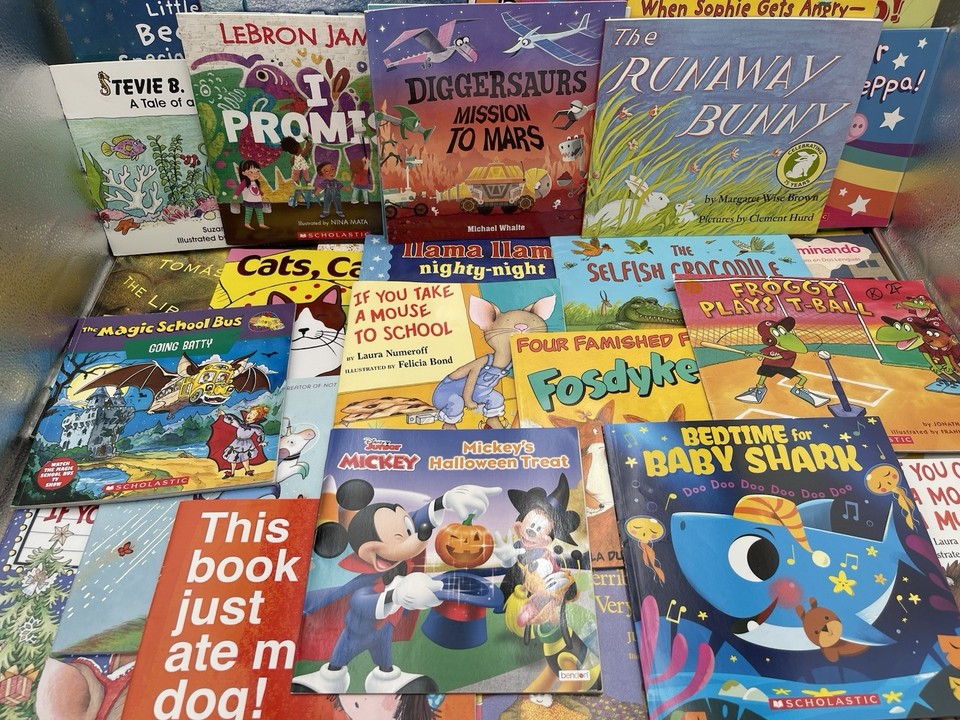 Lot of 25 Story Time Books for Kids Picture Daycare Children MIX ...