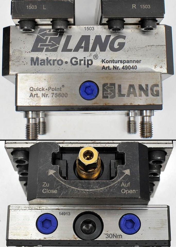 LANG 49049-77 Makro-Grip Profilo 4" Vise with Steel Top Jaws 75600 ...
