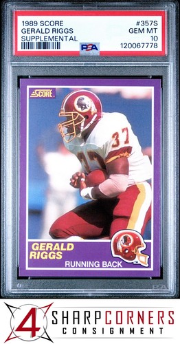 1989 SCORE SUPPLEMENTAL #357S GERALD RIGGS REDSKINS PSA 10 | eBay