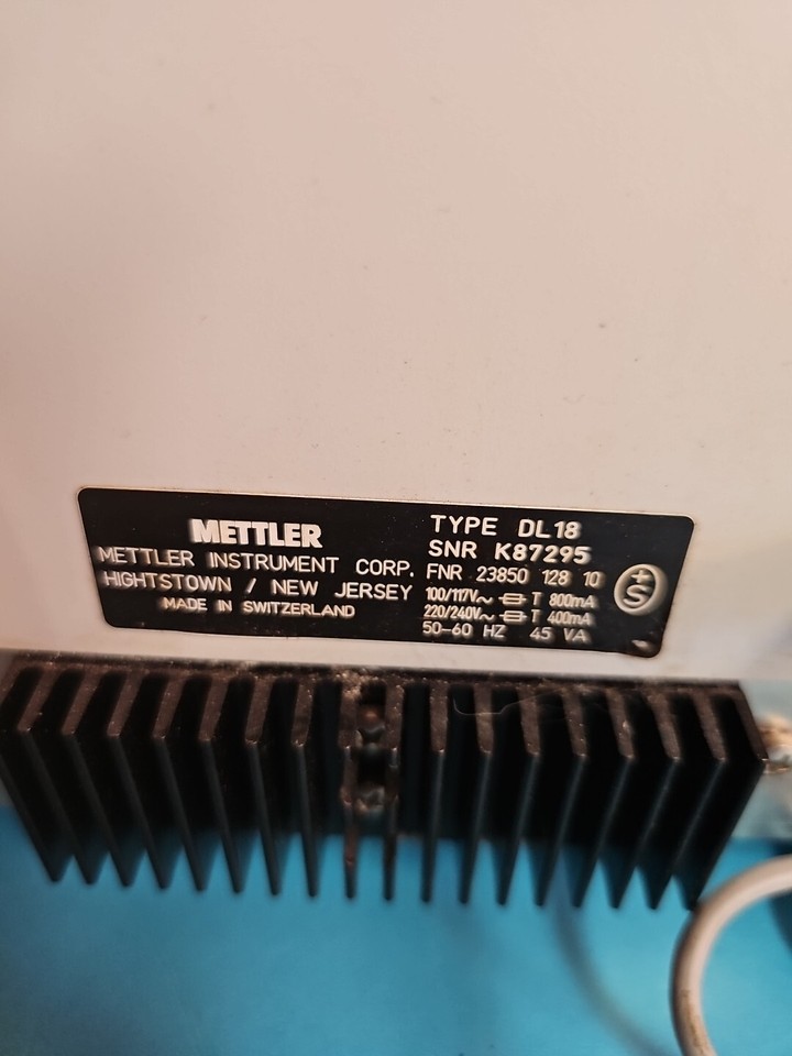 Lab Used Mettler Toledo DL18 Karl Fischer Titrator Works SNR K87295 | eBay
