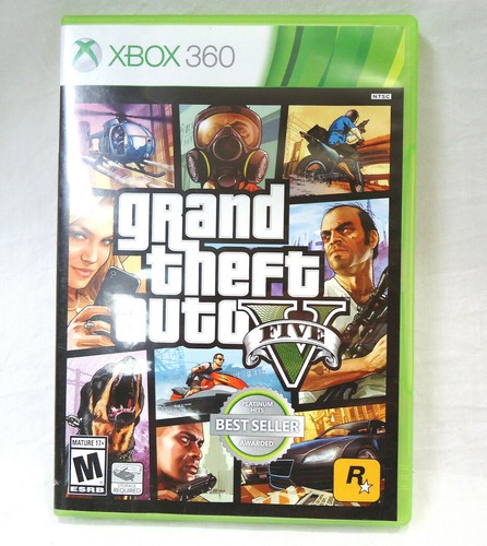 Grand Theft Auto V 5 ( Microsoft Xbox 360, 2013) Complete with *MAP* | eBay