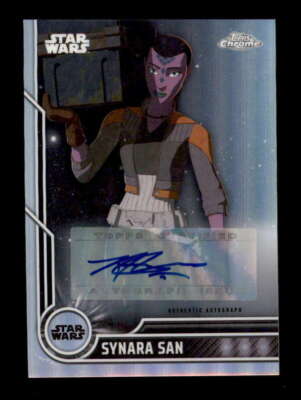 SYNARA SAN 2023 TOPPS CHROME STAR WARS REFRACTOR AUTOGRAPH AUTO BD6957 ...