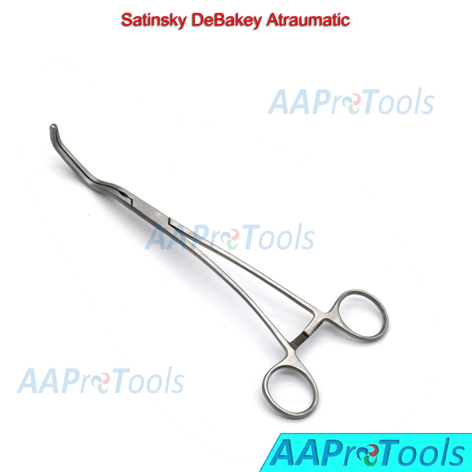 Satinsky DeBakey Atraumatic Tangential Clamp 9" Forceps Surgical ...