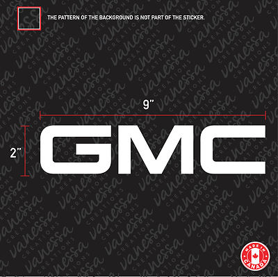 2X GMC LOGO sticker vinyl decal | eBay